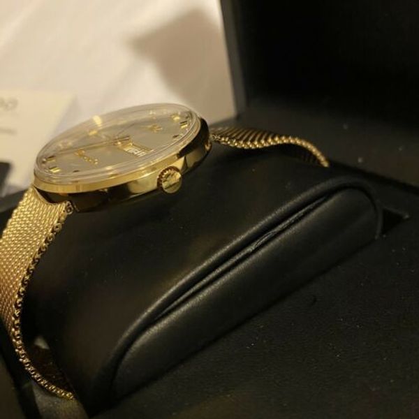 Mido Commander M8429.3.21.13 Gold Automatic Silver Dial MensWatch 37mm ...