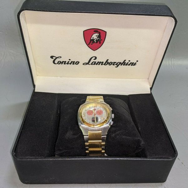 Tonino Lamborghini Swiss Stainless Steel Wrist Watch Men's 8C-L1 W/ Box ...
