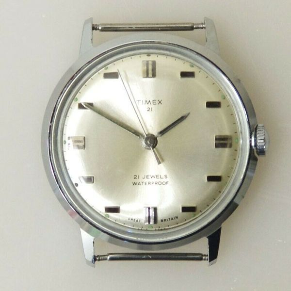 Vintage 1969 Timex 21 Jewel Men's Watch, Manual Hand Wind, Silver tone ...