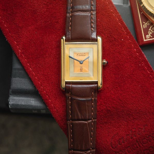 Cartier Tank "Must De Cartier" Mid Size - Trilogy Dial | WatchCharts ...