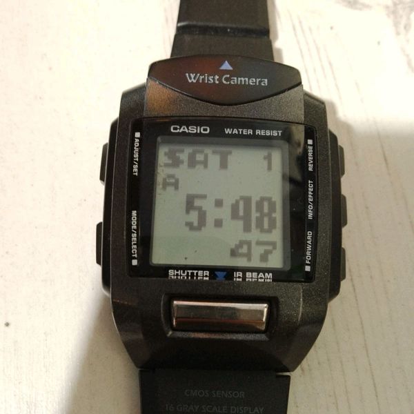 Casio WQV-1 Wrist Camera Watch Vintage 2000s Digital CMOS Sensor IR ...