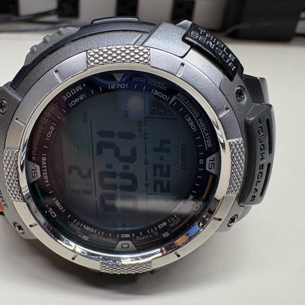 CASIO SPORT PATHFINDER WRIST WATCH PAW-1100 3043 WORKING | WatchCharts ...