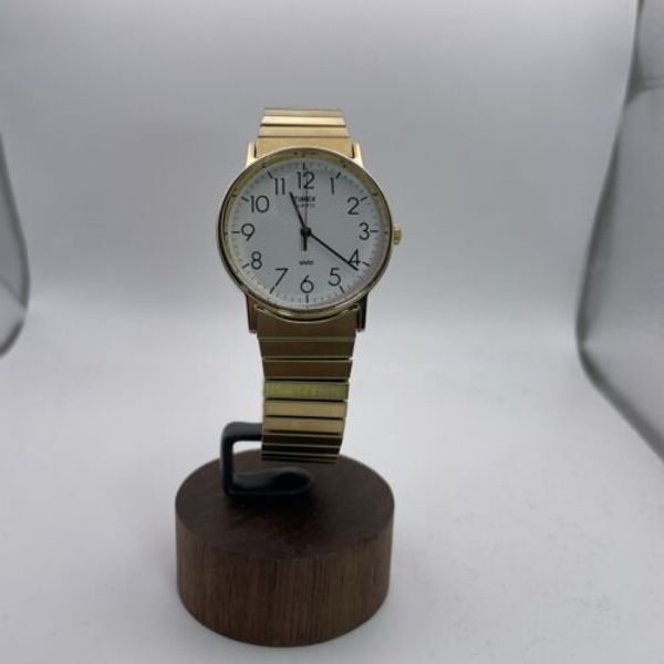 Vintage Timex 395 LA CELL Gold Tone Case Quartz Analog Watch New ...