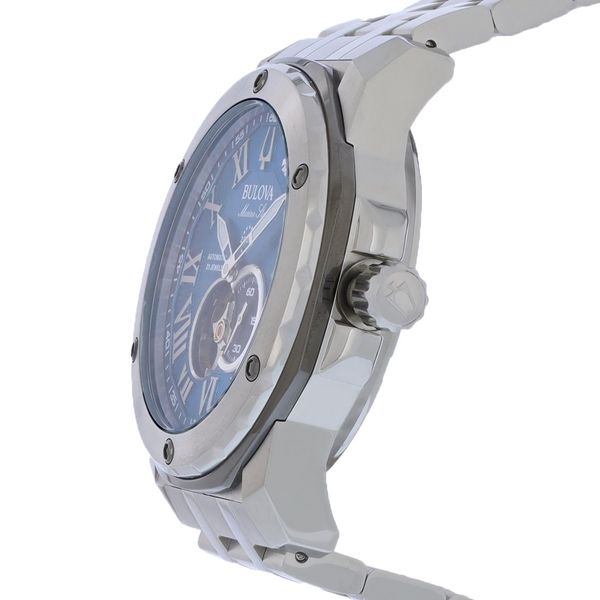 Bulova Marc Anthony Marine Star Men's Stainless Blue Dial Automatic ...