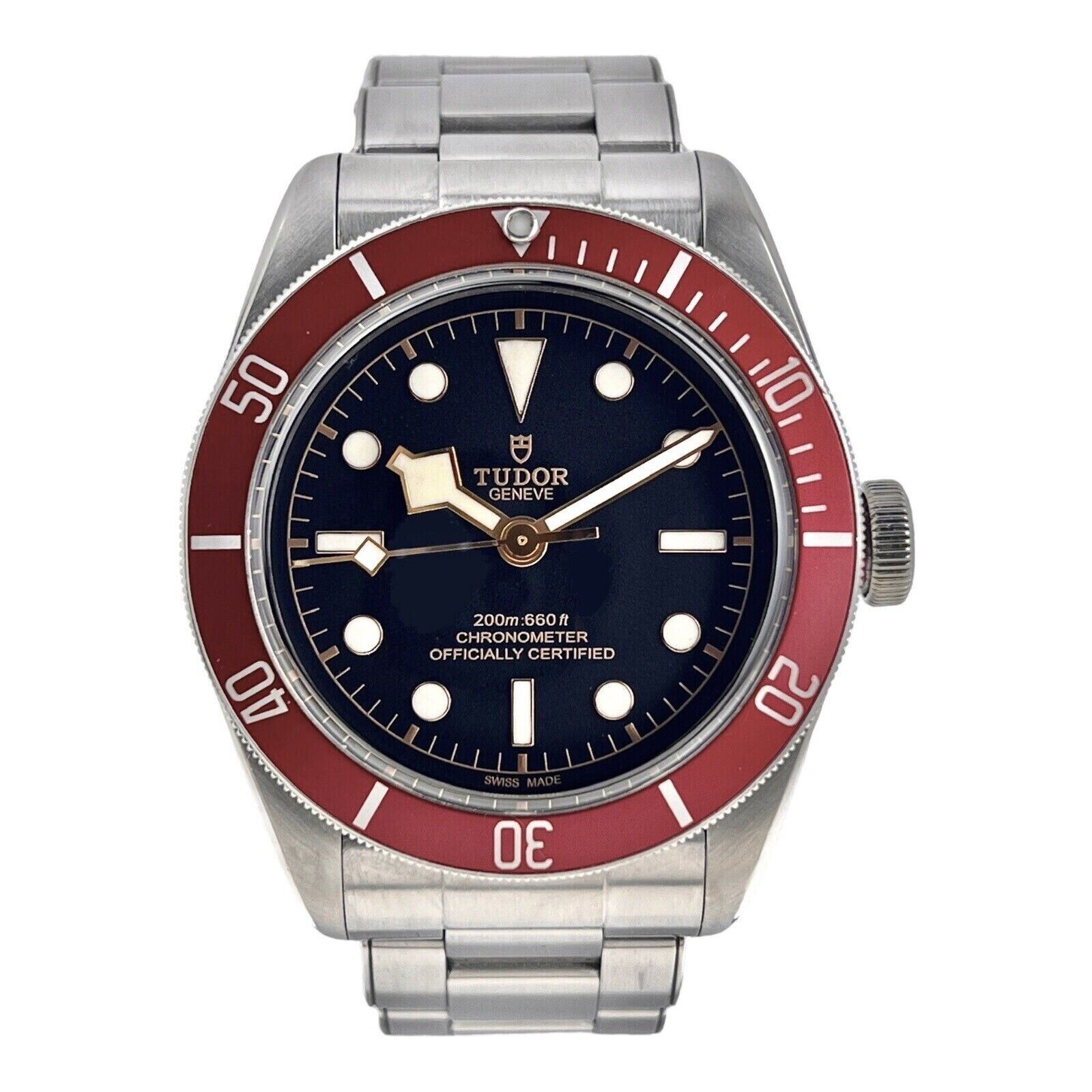 POLISHED Tudor Black Bay 41 Automatic Red Bezel Watch 79230R-0012 Mens ...