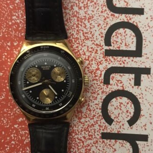 Swatch Goldfinger 007 Chronograph James Bond Ltd Edition-Very Collectible MOON | WatchCharts ...