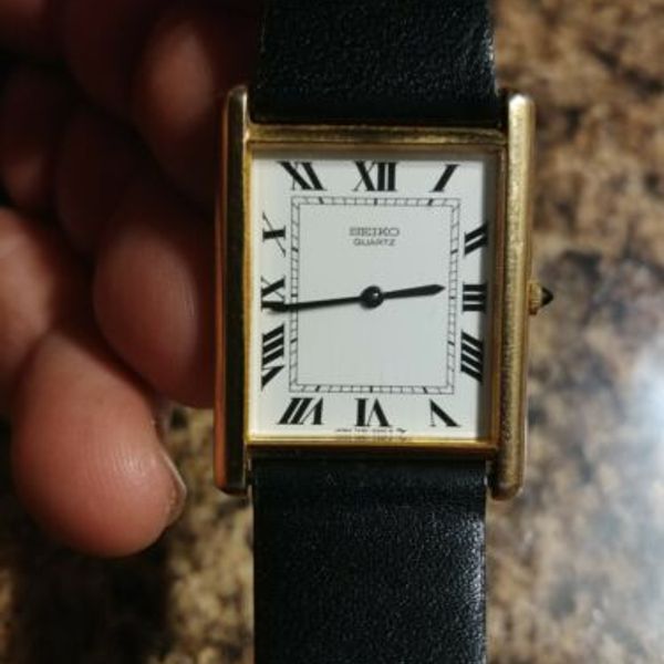 Vintage Seiko Gold Tank Style Quartz 7430-5209 Watch | WatchCharts Marketplace