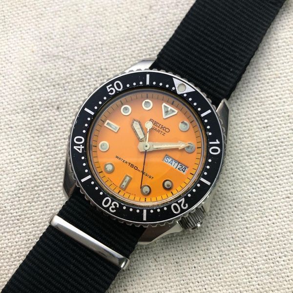 [WTS] Seiko 6458-600A Quartz Diver Orange Dial | WatchCharts Marketplace