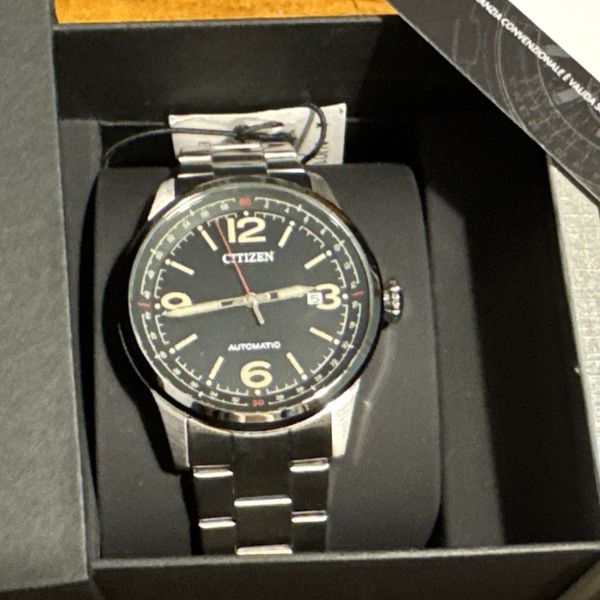 Citizen Automatic 8210 NJ0160-87X New Full Set Movement Visible W.R ...