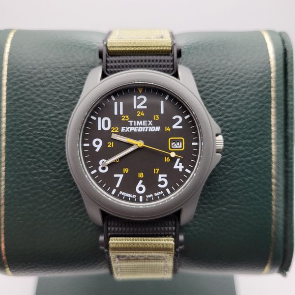 Timex Expedition Indiglo Camper 38mm Water Resistant T42571 Men's Watch ...