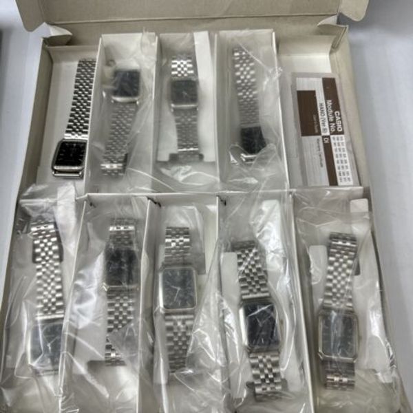 Vintage CASIO 705 MTP-1064 Water Resist Stainless Steel JAPAN Lot Of 9 ...