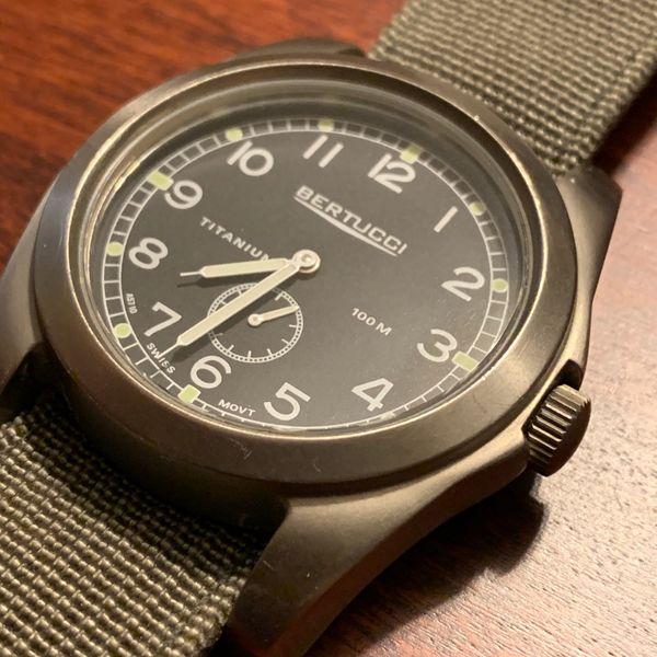 [WTS] Bertucci A-3T Vintage Titanium 42mm W/ Sub-second | WatchCharts ...