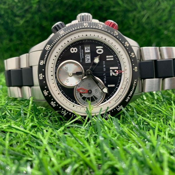 Hamilton, Khaki Aviation Tachymiler, Valjoux 7750 H717260 Left Hand ...