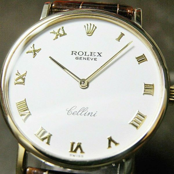 Rolex Cellini 5112 / 18K Gold Case /Cal.1602/ Hand-Winding Men's Watch ...
