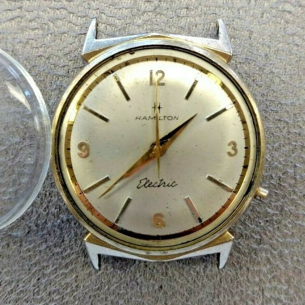 Vintage 1950's HAMILTON Electric 505 Watch 10K Gold Filled For Parts or ...