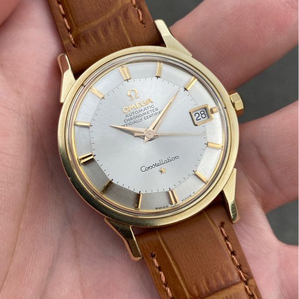 Omega Constellation Pie Pan Dial Two-Tone Gold Cap - Ref. 168.005 Dog-Legged Lugs - Cal. 561 ...