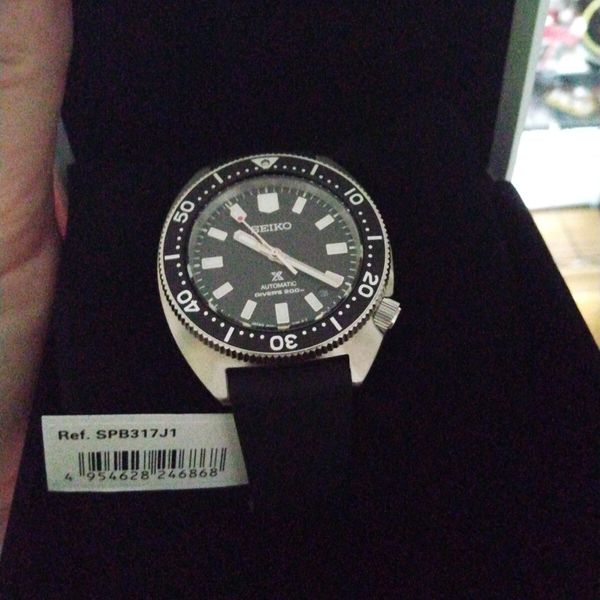Seiko Prospex Men's Black Watch - SPB317J1 slim turtle | WatchCharts ...