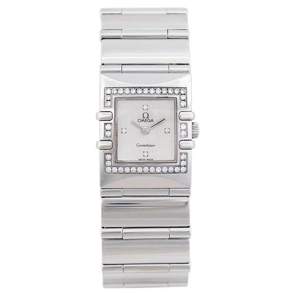 [Used] Omega Ladies Watch Constellation Carre Quadra Diamond Bezel 4P ...