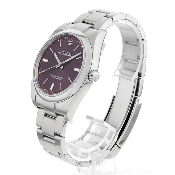 ROLEX Oyster Perpetual 39 114300 Red grape Random Number second hand ...
