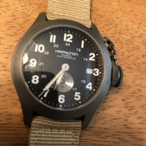 Hamilton Frogman Titanium Khaki Automatic Diver Watch H774450 | WatchCharts