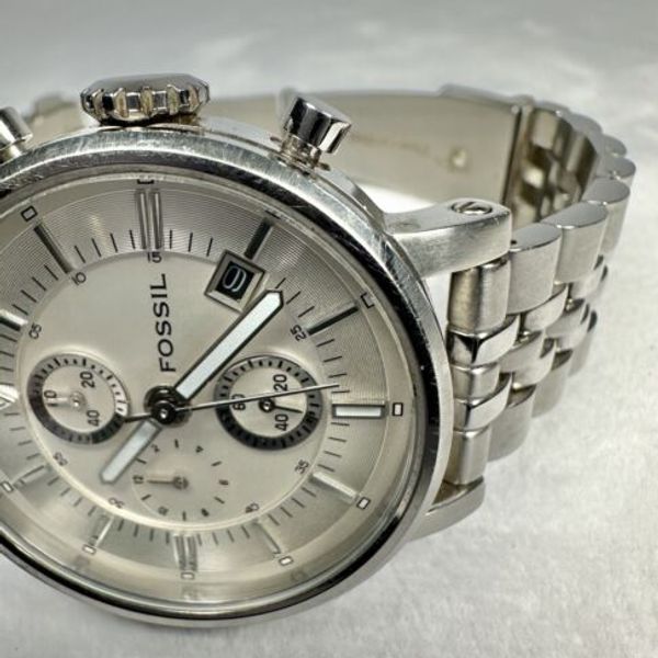 Fossil ES-1793 Wristwatch Watch Stainless Steel Chronograph ...