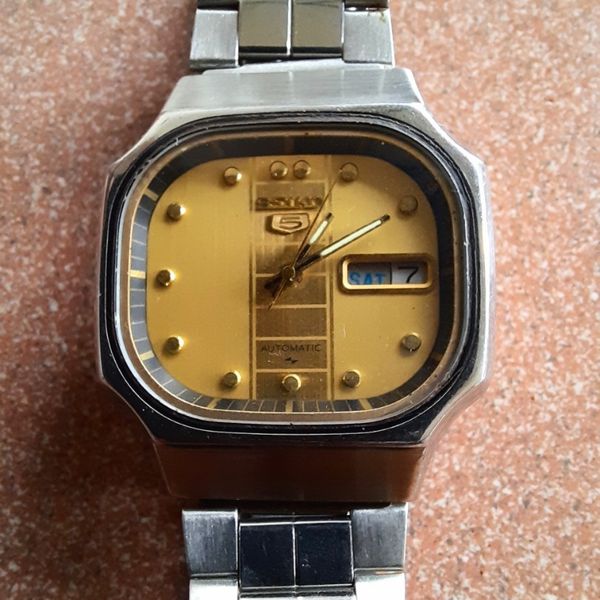 Vintage Seiko 5 Auto Squarish shape | WatchCharts Marketplace