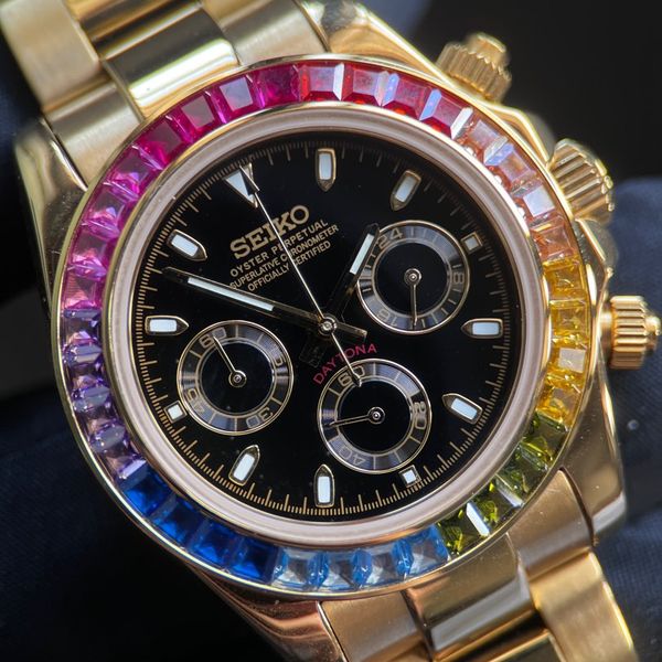 [MOD] Seiko Daytona with Rainbow Bezel in VK63 Movement | WatchCharts ...