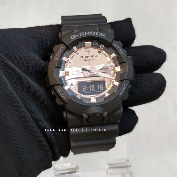 Casio Gshock Matt Black with Rose Gold Index GA-810MMC-1ADR ...