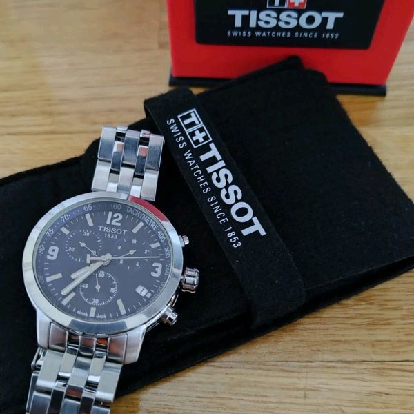 TISSOT PRC 200 CHRONOGRAPH 43MM MENS WATCH T SPORT T1144171104700 BLUE ...