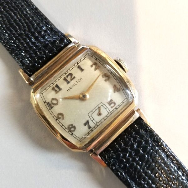 HAMILTON HARRIS 987A USA VINTAGE 1940'S GREAT 10K GOLD FILLED CASE MEN ...