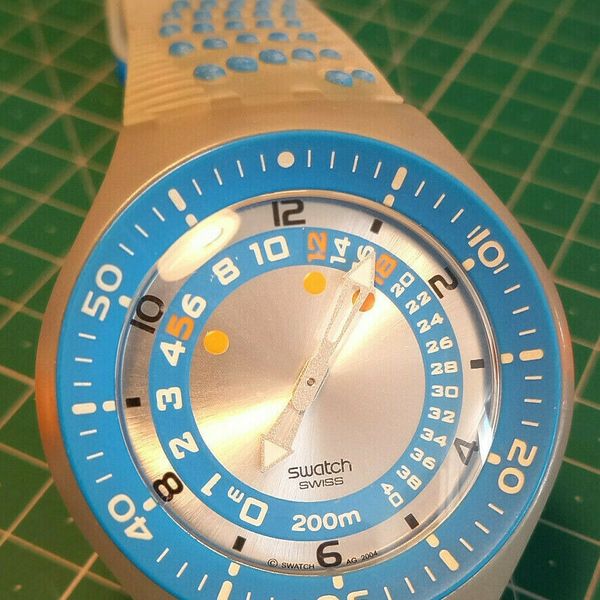 Swatch Scuba Blue and Silver | WatchCharts