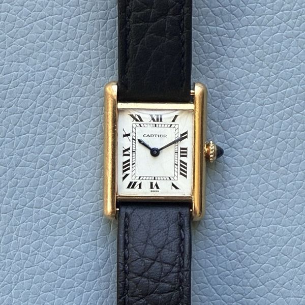 Cartier Tank Louis Mini 78087 - 18k Gold Manual Wind Ladies Vintage ...