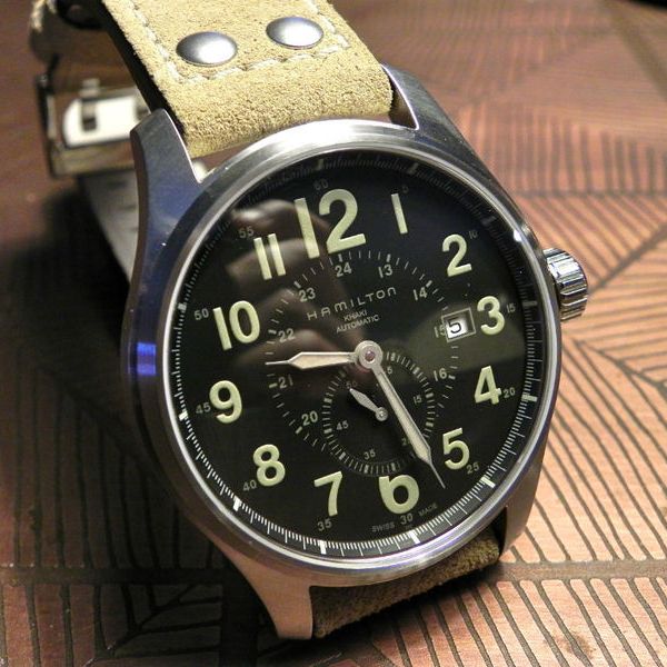 FS: BNIB Hamilton Khaki Officers H70655733 | WatchCharts Marketplace