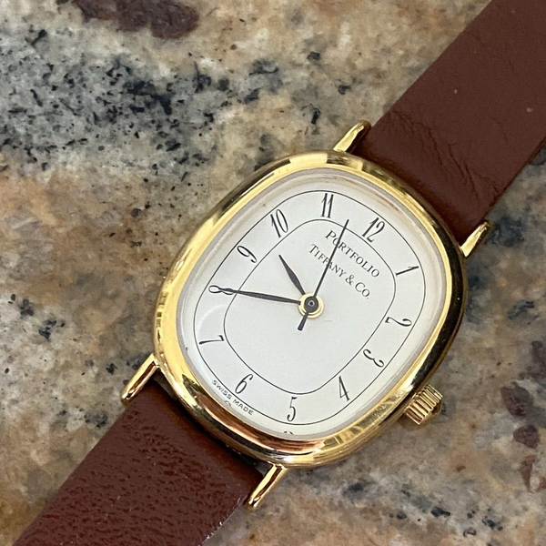 TIFFANY & Co. Portfolio Ladies Watch Quartz 20MM - With Boxes EXCELLENT ...