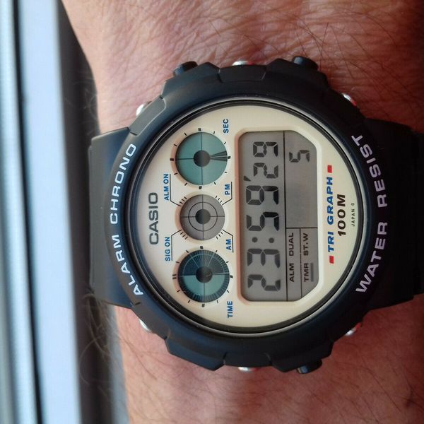 Casio Tri Graph TGW-10-7V Module 827 Vintage Collection NOS Montre ...