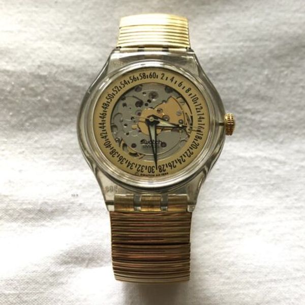 Vintage Swatch Golden Sixties SAK 115 Mechanical Automatic Watch Swiss ...