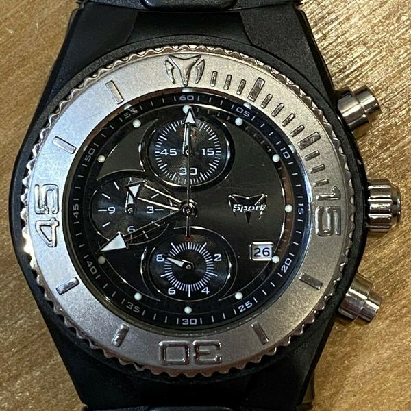 Technomarine Sport Raft Chronograph Stainless Steel Watch RSX02 Black ...