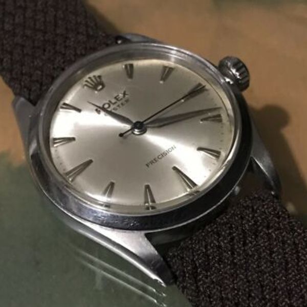 Rolex Oyster Precision 6282 1953 Vintage 34mm Man. Brevet USMC Military ...