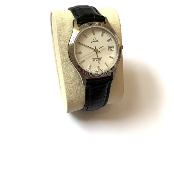 Vintage Omega Seamaster Cal 1425 Silver Dial Classic Menâ s Quartz ...