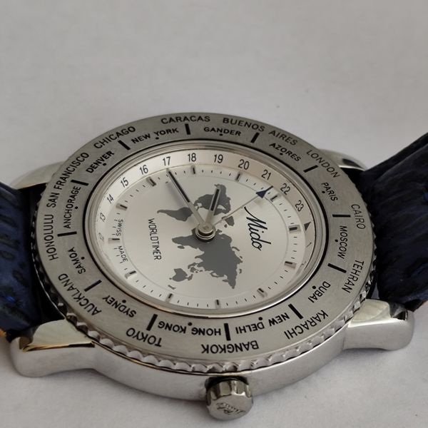 [WTS] Vintage Mido Worldtimer GMT 5200 Stainless Steel Boxed Old Stock Watch $375 | WatchCharts ...