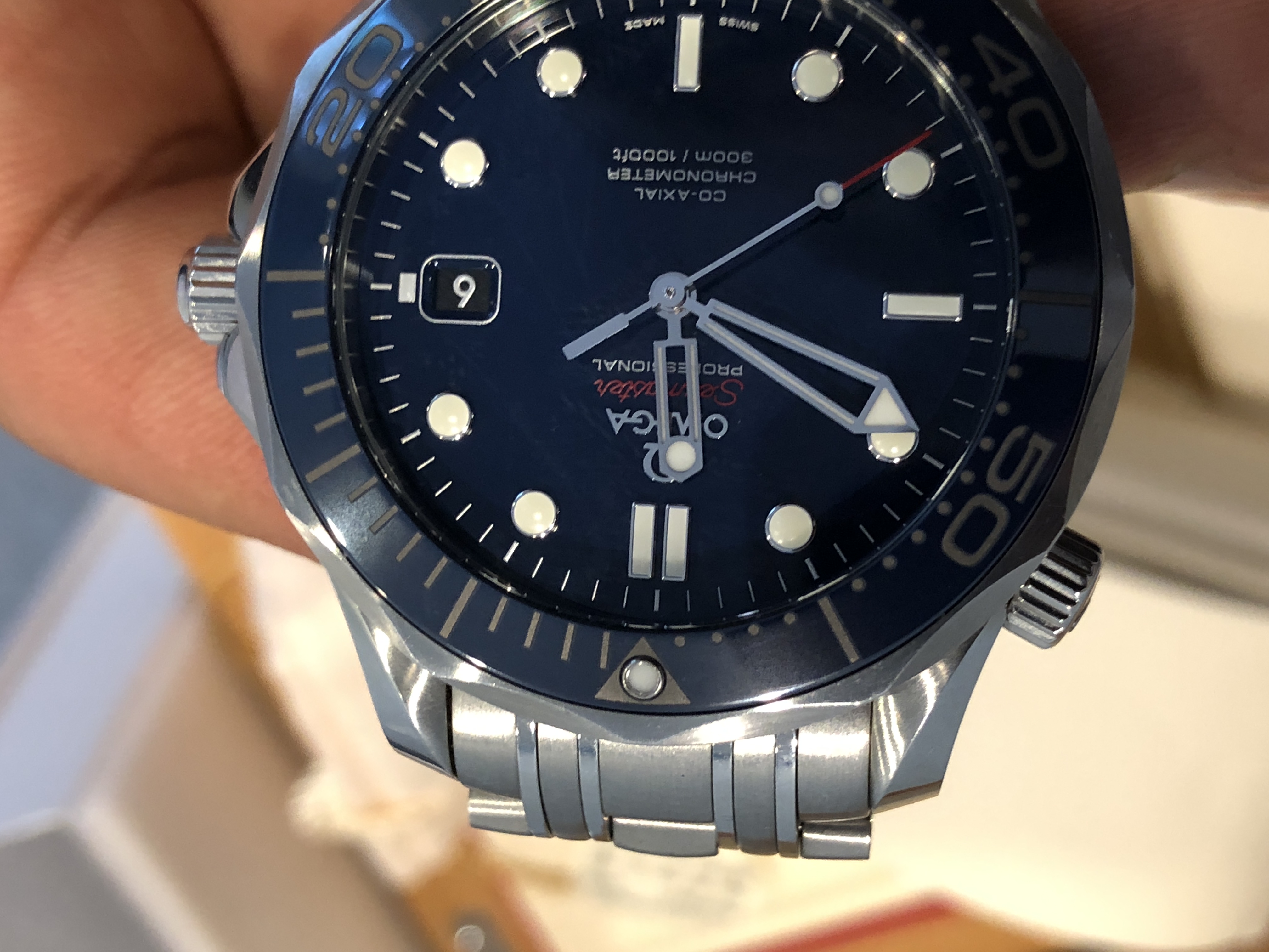Price drop $2600! Omega Seamaster SMPc with Omega glide lock clasp 212 ...