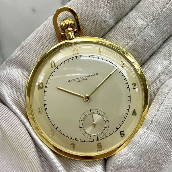 VACHERON CONSTANTIN 4060 GOLD CIRCLE 18K POCKET WATCH FULL SET MANUAL ...