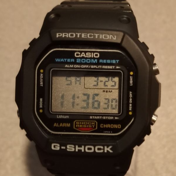 Vintage 1990's Casio G-SHOCK DW-5600C- 901 as Worn by Keanu Reeves in ...