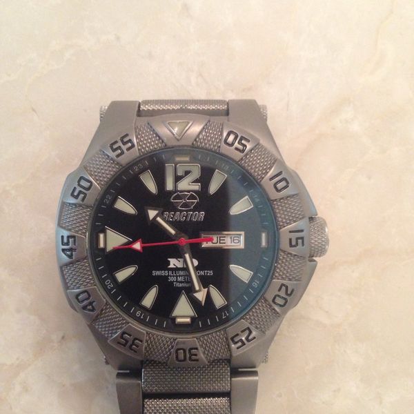 FS: Reactor Watch Gamma Ti - Titanium Case and Bracelet and rubber band ...