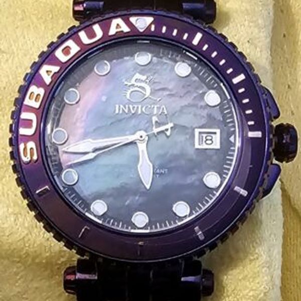 New without Tags Invicta 27470 Abalone Purple Subaqua Lady Limited ...