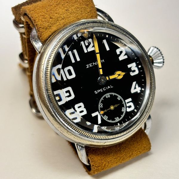 Zenith Special Pilot watch WW2 Pre 1920 1930 vintage - Signed by ...