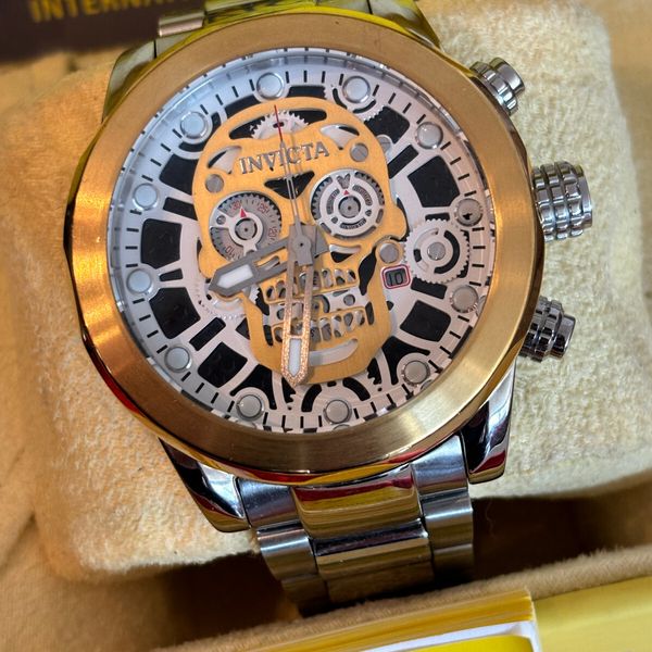 New Rare Invicta Mod 18864 Cronograph Quartz 100m W/R Crystal Glass ...