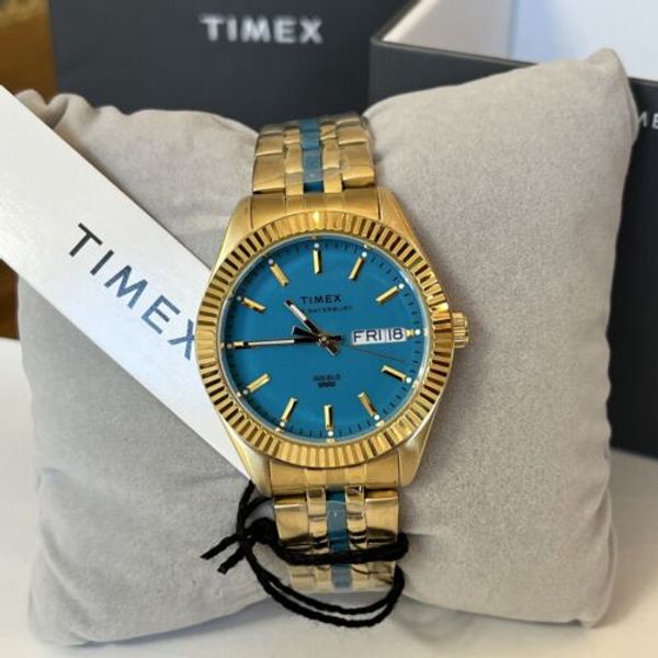 TIMEX Waterbury Legacy Malibu 36mm Stainless Steel Bracelet Watch ...
