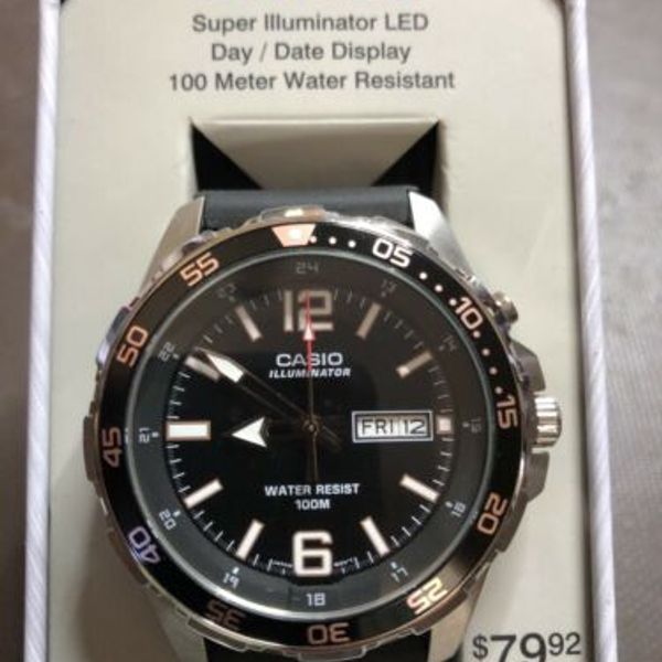 Casio MTD1079-1AV Mens Dive Style Watch With Super Bright LED. NEW ...