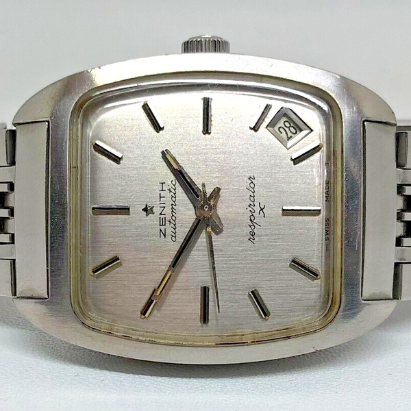 RARE Vintage Zenith Respirator X Automatic Men's Wristwatch + Original ...